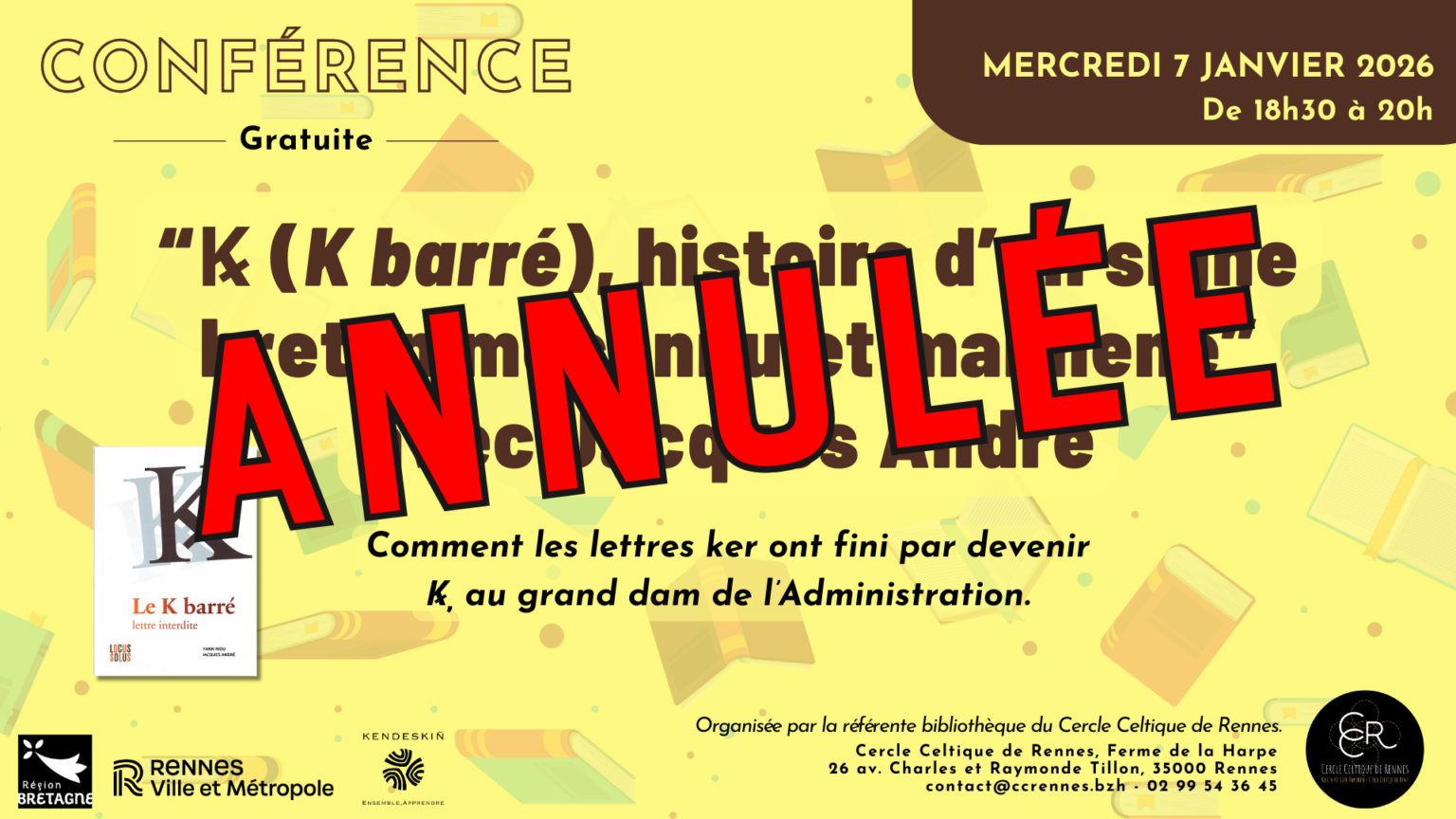 ANNULÉE – Conférence bibliothèque – “Ꝃ (K barré), histoire d’un signe ...
